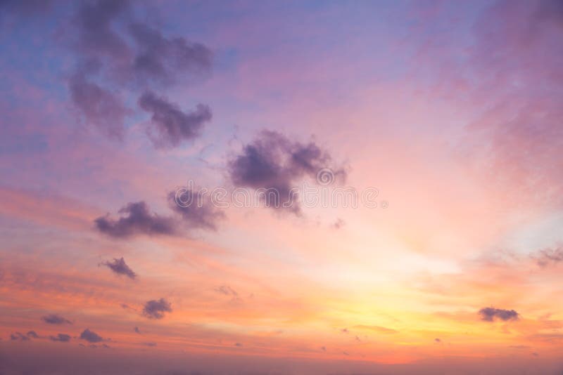 Gentle Colors of Sunrise Sky Stock Image - Image of light, dramatic ...