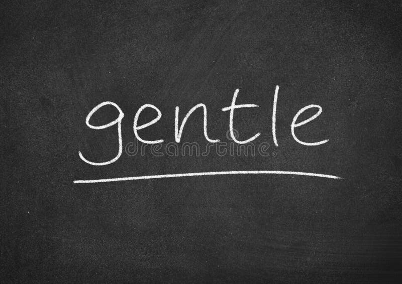 Gentle, Word As Banner Headline Stock Photo - Image of font, forgiving ...