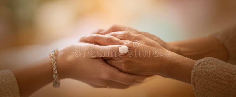 The Gentle Connection between Two Hands Symbolizes Love and Support. AI ...
