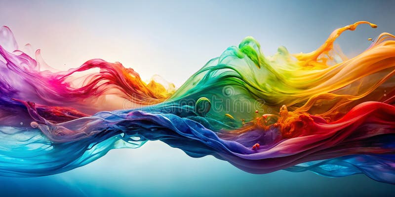 Gentle Currents of Color Flow and Ebb Casting a Peaceful Aura of ...