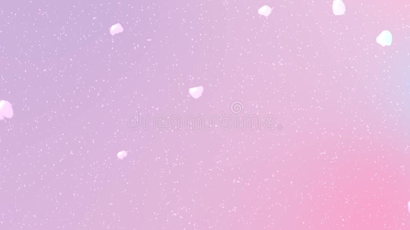 Gentle Falling Petals on Soft Pink Gradient Background Animation Stock ...
