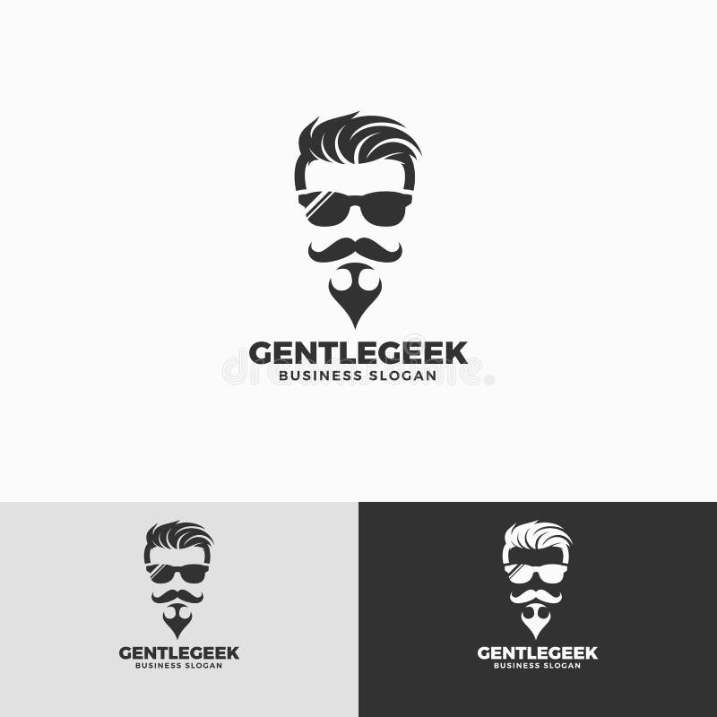 Geek Logo Design Template Vector Stock Illustration - Illustration of ...