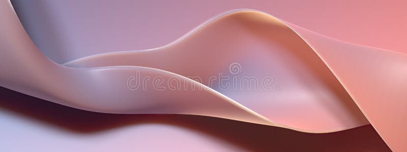 Gentle and Graceful, Beautiful Curves Represent a Fluid Object Teal and ...