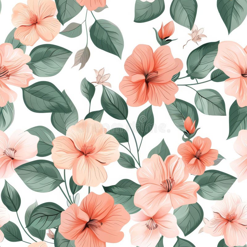 Gentle Hues Combine for Delicate Masterpiece Stock Illustration ...