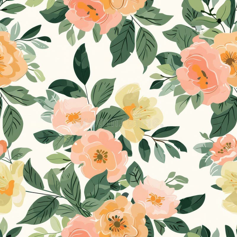 Gentle Hues Combine for Whimsical Wonder Stock Illustration ...