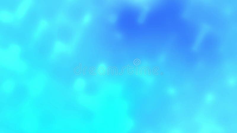 Abstract Glowing Light Blobs Floating Gently in Turquoise and Blue ...