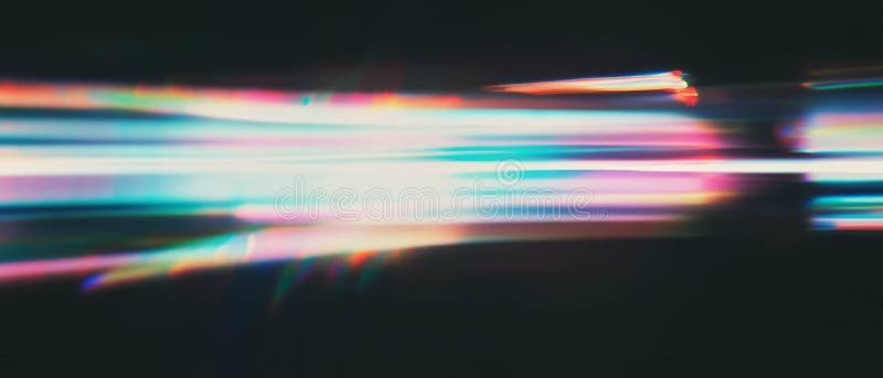 Gentle Light Glow with an Aged Effect on a Black Background Stock ...