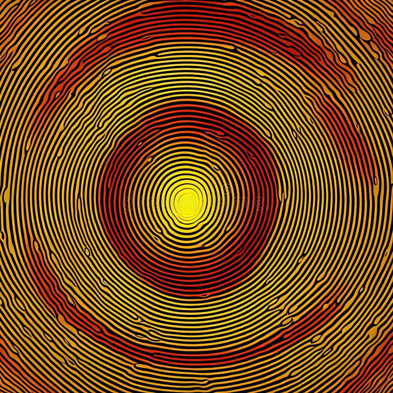 Gentle Loop of Concentric Circles Softly Expanding and Contracting ...