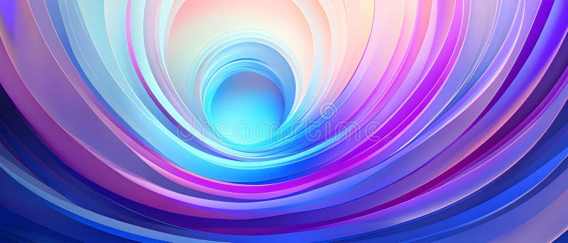 Gentle Loop of Concentric Circles Softly Expanding and Contracting ...