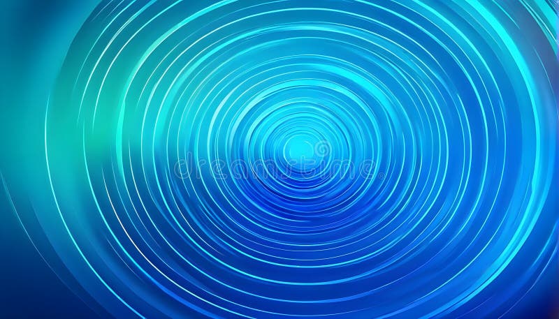 Gentle Loop of Concentric Circles Softly Expanding and Contracting ...