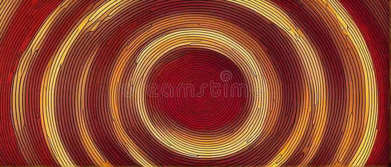 Gentle Loop of Concentric Circles Softly Expanding and Contracting ...