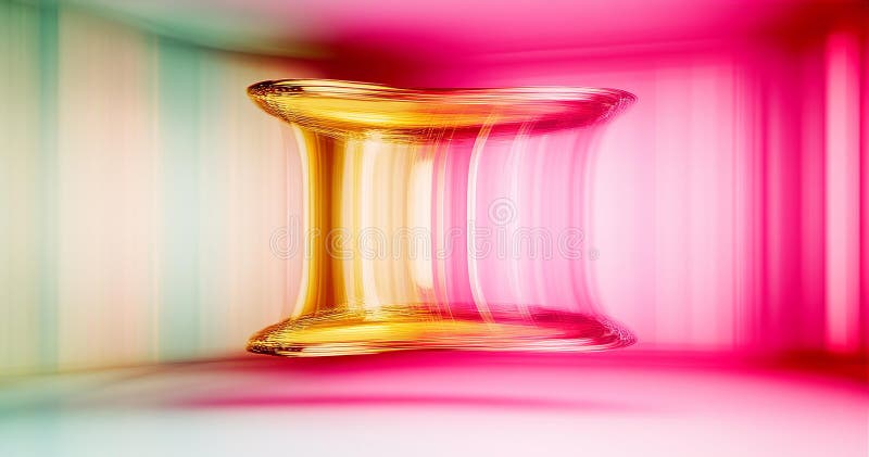 Gentle Multicolour Abstract Twisted Shapes with Blend Effect, Smooth ...