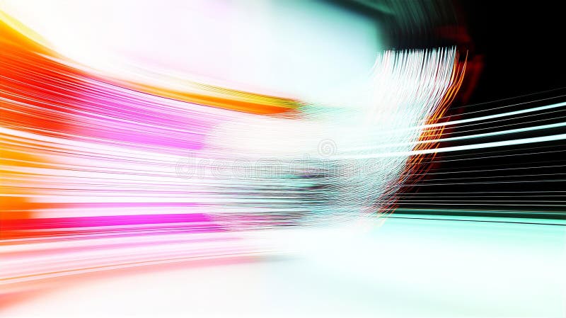 Gentle Multicolour Abstract Twisted Shapes with Blend Effect, Smooth ...