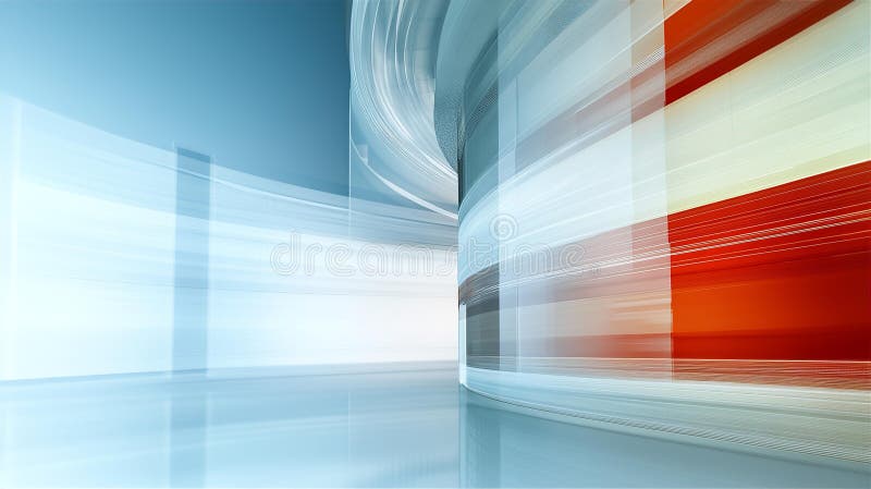 Gentle Multicolour Abstract Twisted Shapes with Blend Effect, Smooth ...