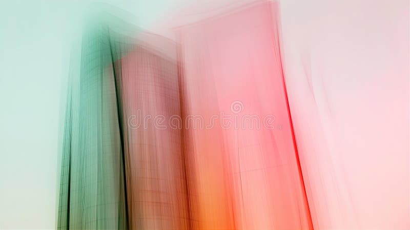 Gentle Multicolour Abstract Twisted Shapes with Blend Effect, Smooth ...