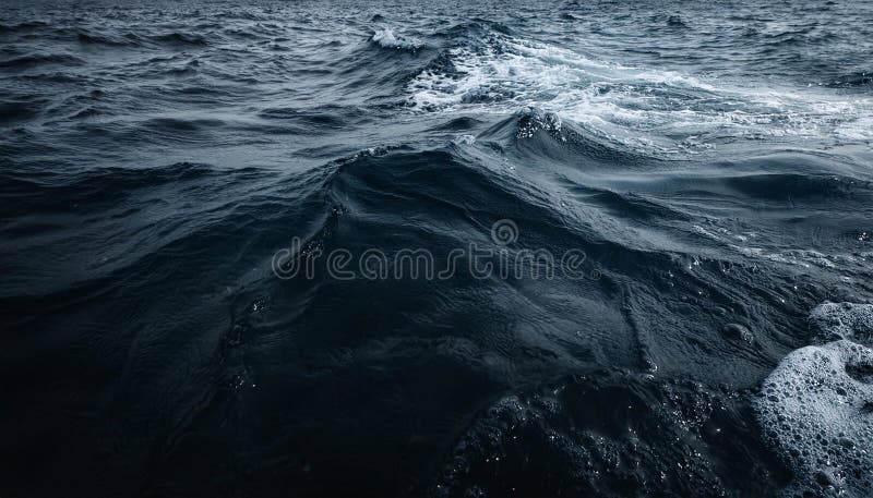 Gentle Ocean Ripples Creating Serene Seascape Visual Stock Illustration ...