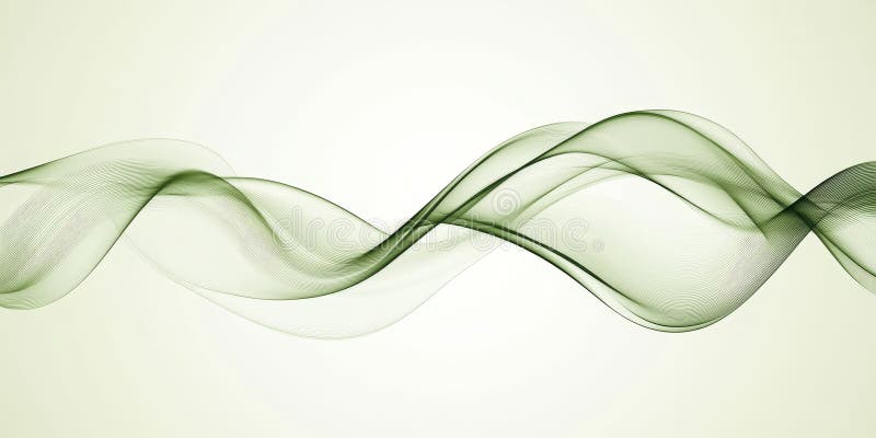 Gentle Olive Tones Flowing in Soft Abstract Waves, Captivating Fluid ...