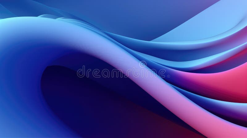 Gentle Pink and Blue Gradient with Soft Swirls. Smooth Gradient Concept ...