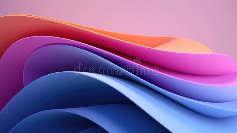 Gentle Pink and Blue Gradient with Soft Swirls. Smooth Gradient Concept ...