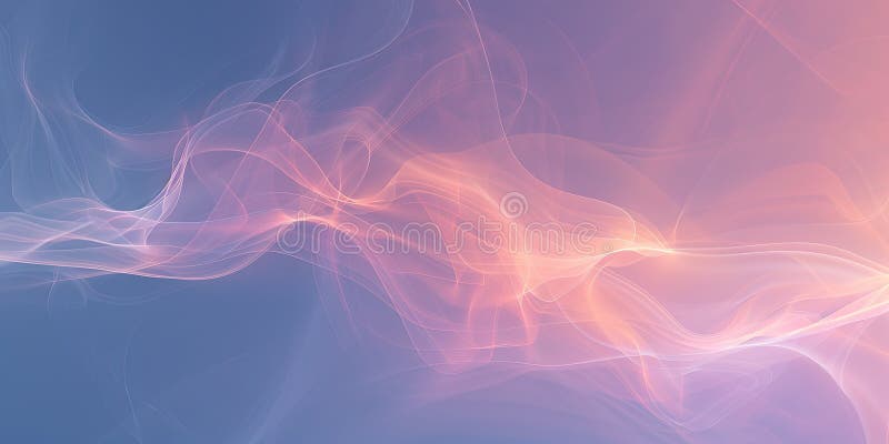 Gentle Pink and Blue Light Waves Creating a Soothing Effect and a Calm ...