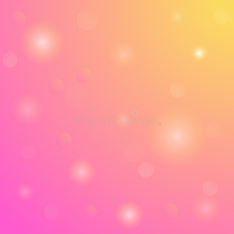 Gentle Pink Gradient Background with Bokeh and Sparkles. Stock Vector ...