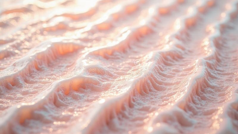 Gentle Pink Waves on a Textured Surface with Soft Lighting Stock ...