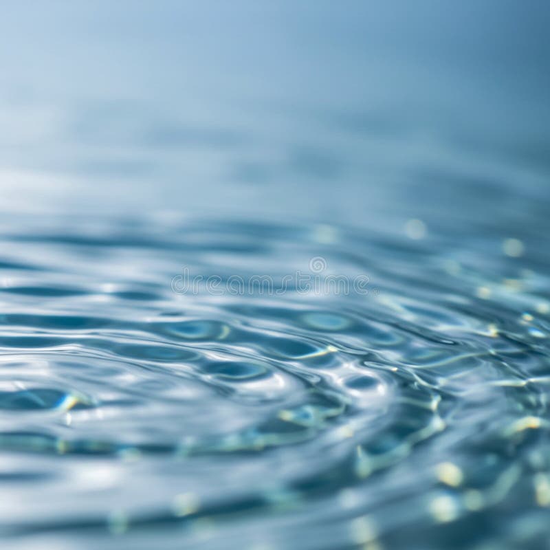 Gentle Ripples Form Concentric Circles on the Water S Surface, Set ...
