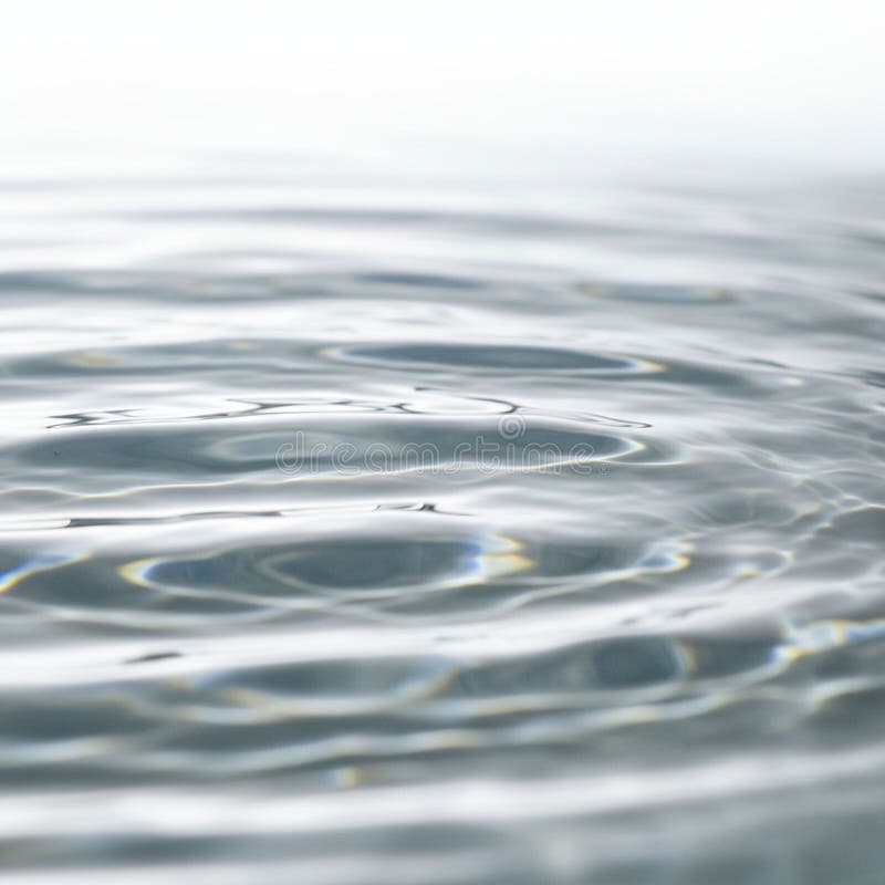 Gentle Ripples Spread Across a Water Surface, Creating Concentric ...