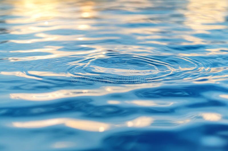 Gentle Ripples Undulate Across a Tranquil Water Surface, Creating ...