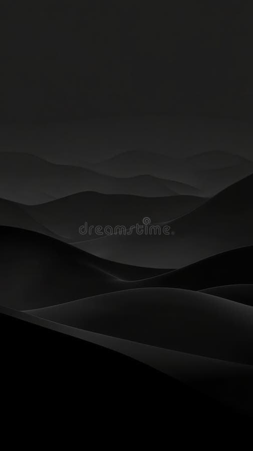 Rolling Hills Under Soft Lighting at Dusk Stock Illustration ...