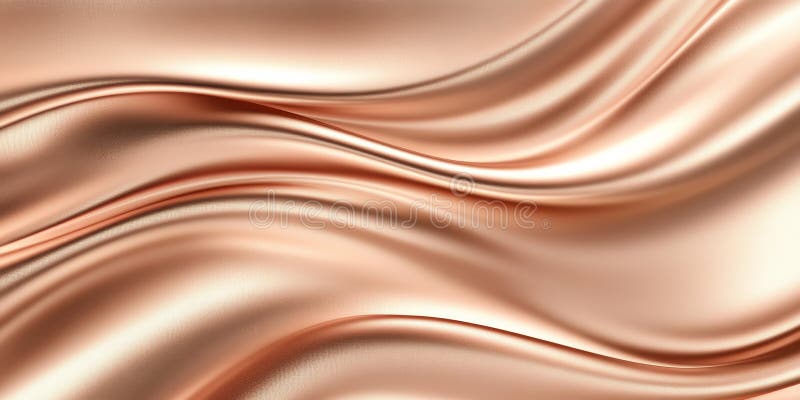 Gentle Rose Gold Background Soft Wave Patterns Light Gray Texture ...
