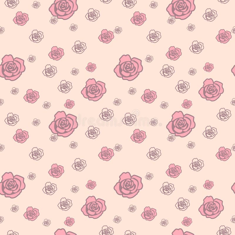 Gentle roses stock vector. Illustration of floral, backdrop - 52342896