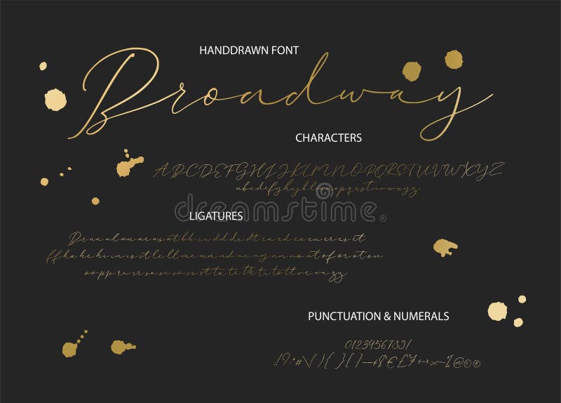 Gentle script duo font. stock vector. Illustration of mark - 147878751