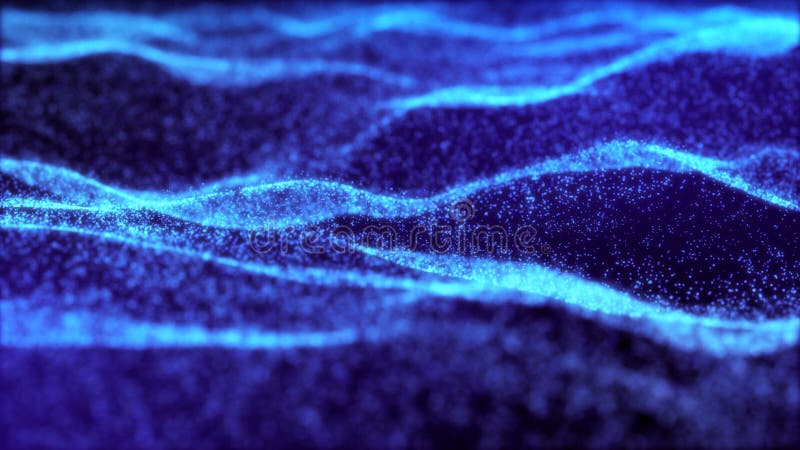 Gentle Shimmering Ice Substance Waves Abstract Particles Background ...