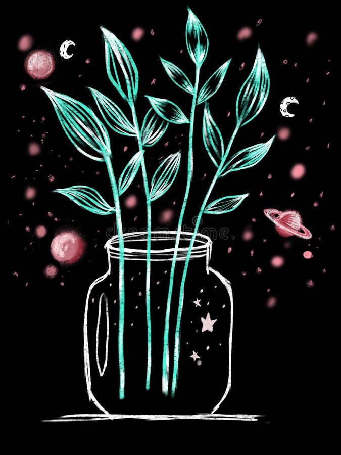 Gentle Spring Postcard Inversion of Light Lines on a Black Background ...