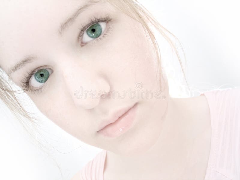 Gentle Stare stock image. Image of look, pose, olive, blouse - 21797
