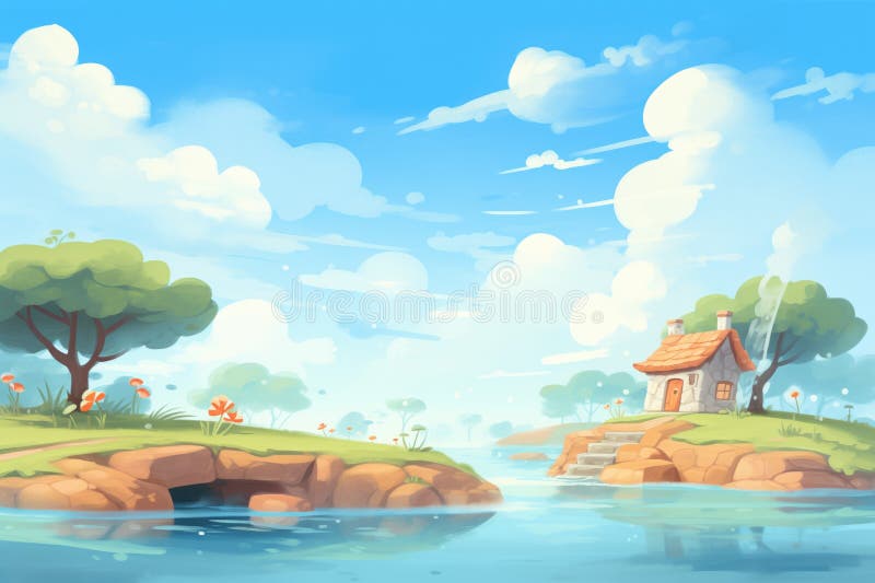 Gentle Steam Rising from a Serene Mineral Pool Stock Image - Image of ...