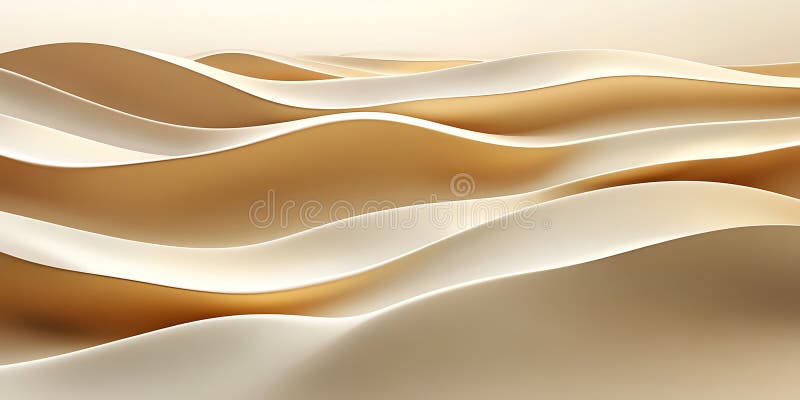 Gentle Tan and Cream Waves Form a Serene and Abstract Sand Dune ...