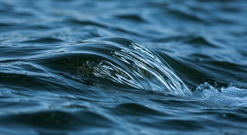 Gentle Wave Undulations Create a Smooth, Flowing Surface on a Body of ...