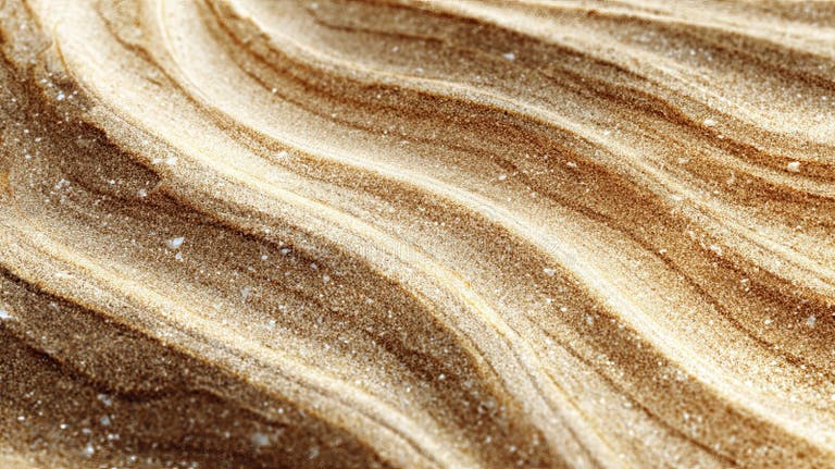 Gentle Waves of Beige Sand Create a Soft Rippling Effect with Subtle ...