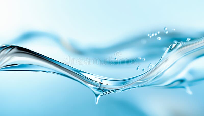 Gentle Waves of Crystal-Clear Water in Soft Light Stock Image - Image ...