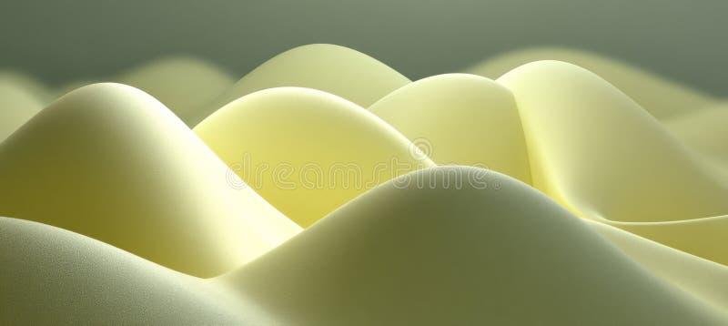 Gentle Waves, a Delicate Abstract Background with Soft Olive Tones in a ...