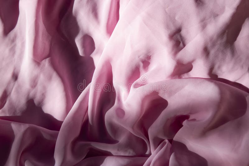 Gentle Waves of Pastel Pink Silk Background. Natural Light Stock Image ...