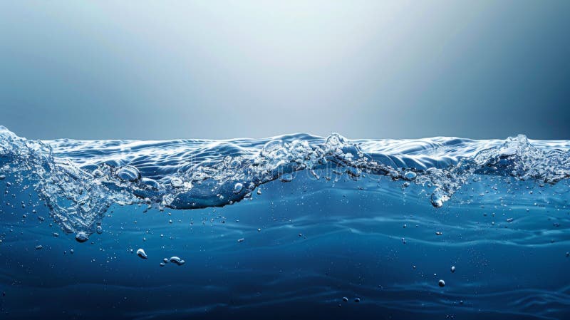 Sunlight Reflecting Gentle Water Waves Creating Soothing Texture Stock ...