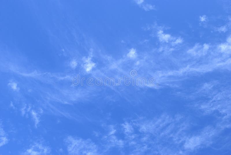 Gentle White Clouds in a Bright Blue Sky Stock Image - Image of height ...