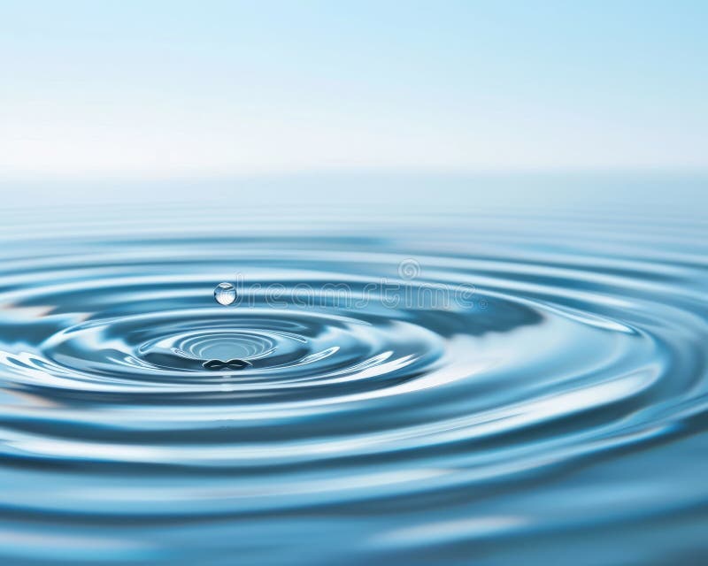 Gentle Wind Ripples on Lake Water Surface Texture Serene Macro ...