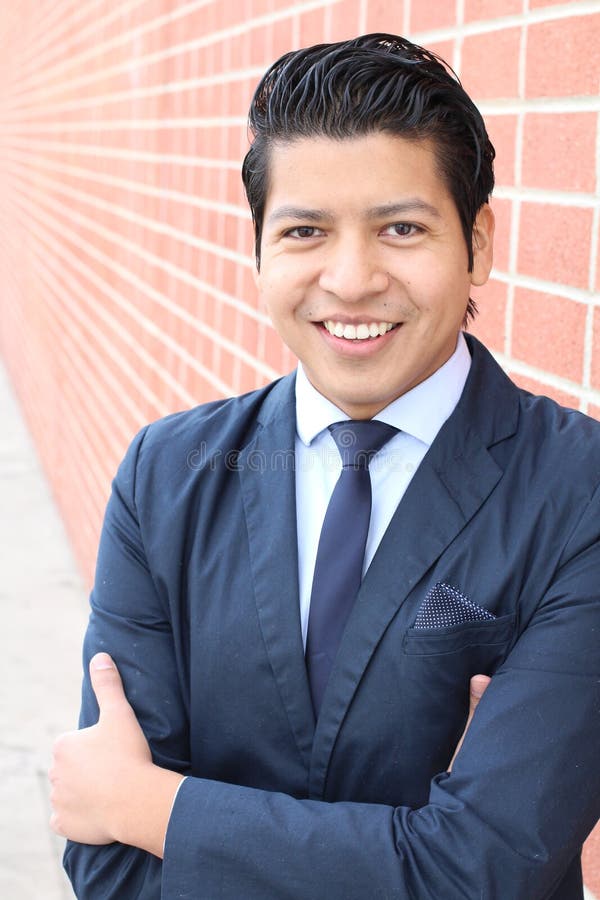 Gentleman in Classic Outfit Smiling Stock Image - Image of arms ...