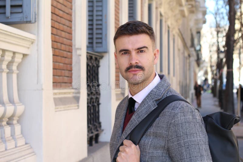 Gentleman with a Classy Moustache Stock Image - Image of isolated ...