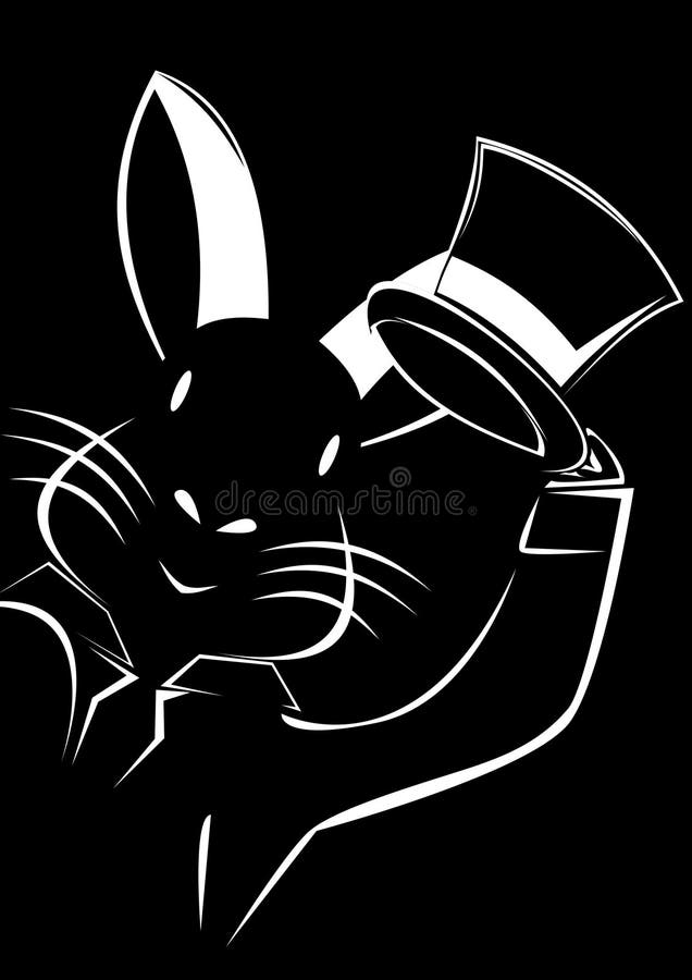 The Gentleman Rabbit in Comic Style Stock Illustration - Illustration ...