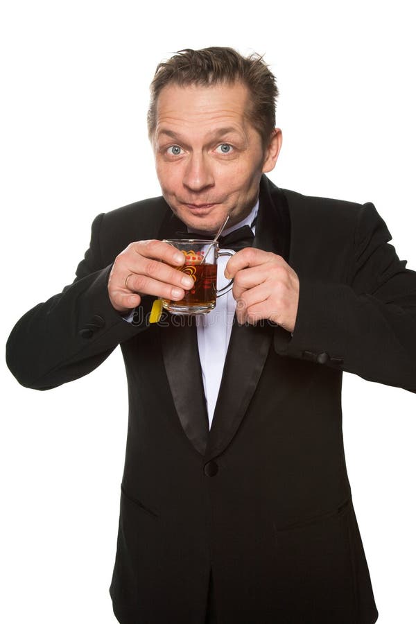 Gentlemen drinking stock image. Image of breakfast, drinking - 14262667